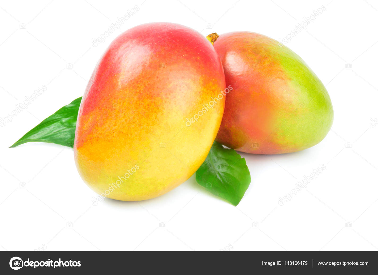 Mango red isolated on white Stock Photo by ©Stop war in Ukraine! 148166479