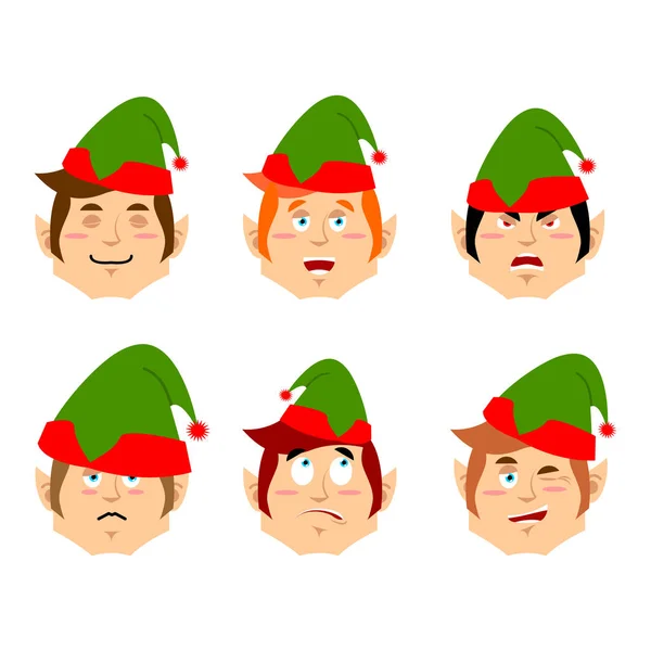 Different Poses and Expressions of Elf Character — Stock Vector ...