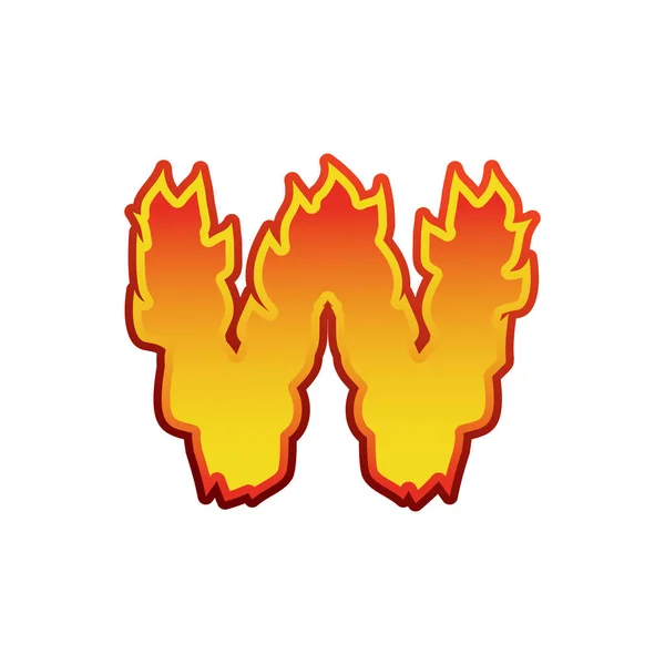 Letter D fire. Flames font lettering. Tattoo alphabet character. Stock ...