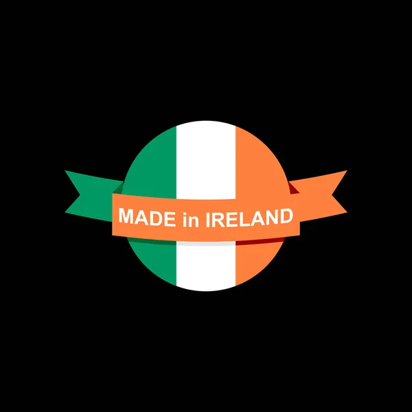 Made in Ireland. logo for product. Map of Ireland and Ribbon wit Stock ...