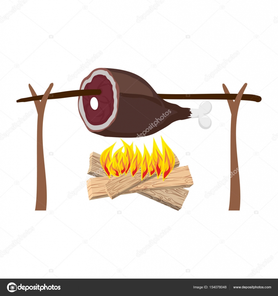 Cartoon Cooking Spit