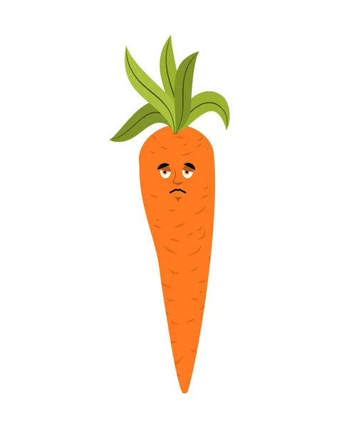 Smiling carrot cartoon isolated — Stock Vector © Randomway #2076569