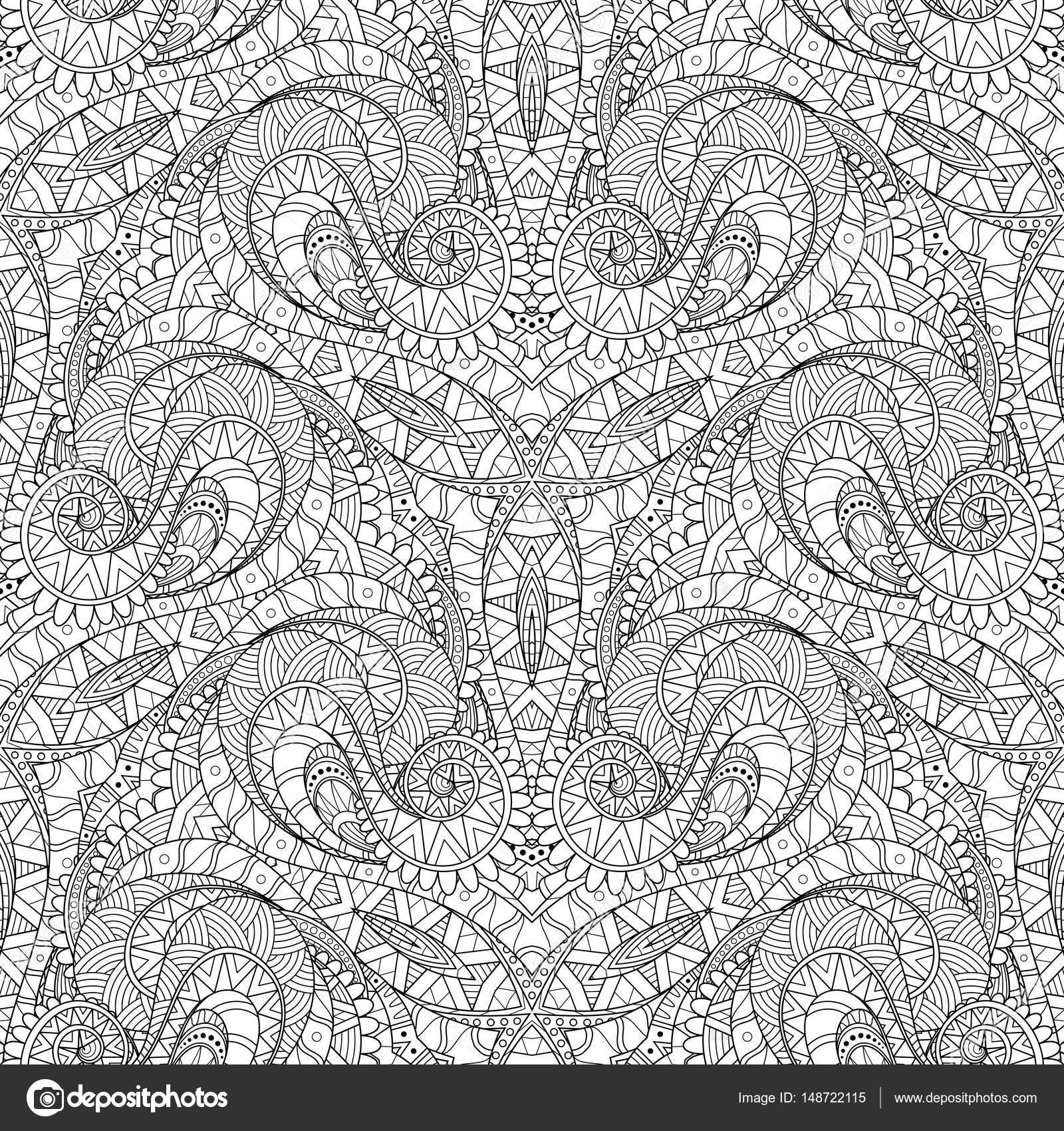 Vector Seamless Monochrome Pattern — Stock Vector © HelenaKrivoruchko ... Vector Seamless Monochrome Pattern — Stock Vector © HelenaKrivoruchko ...