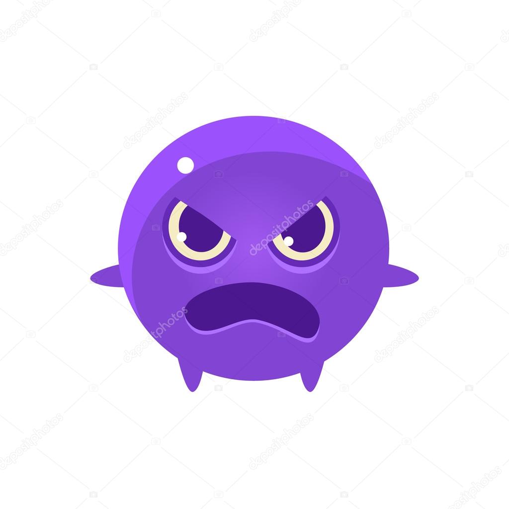Angry Round Character Emoji Stock Vector by ©TopVectors 127291412