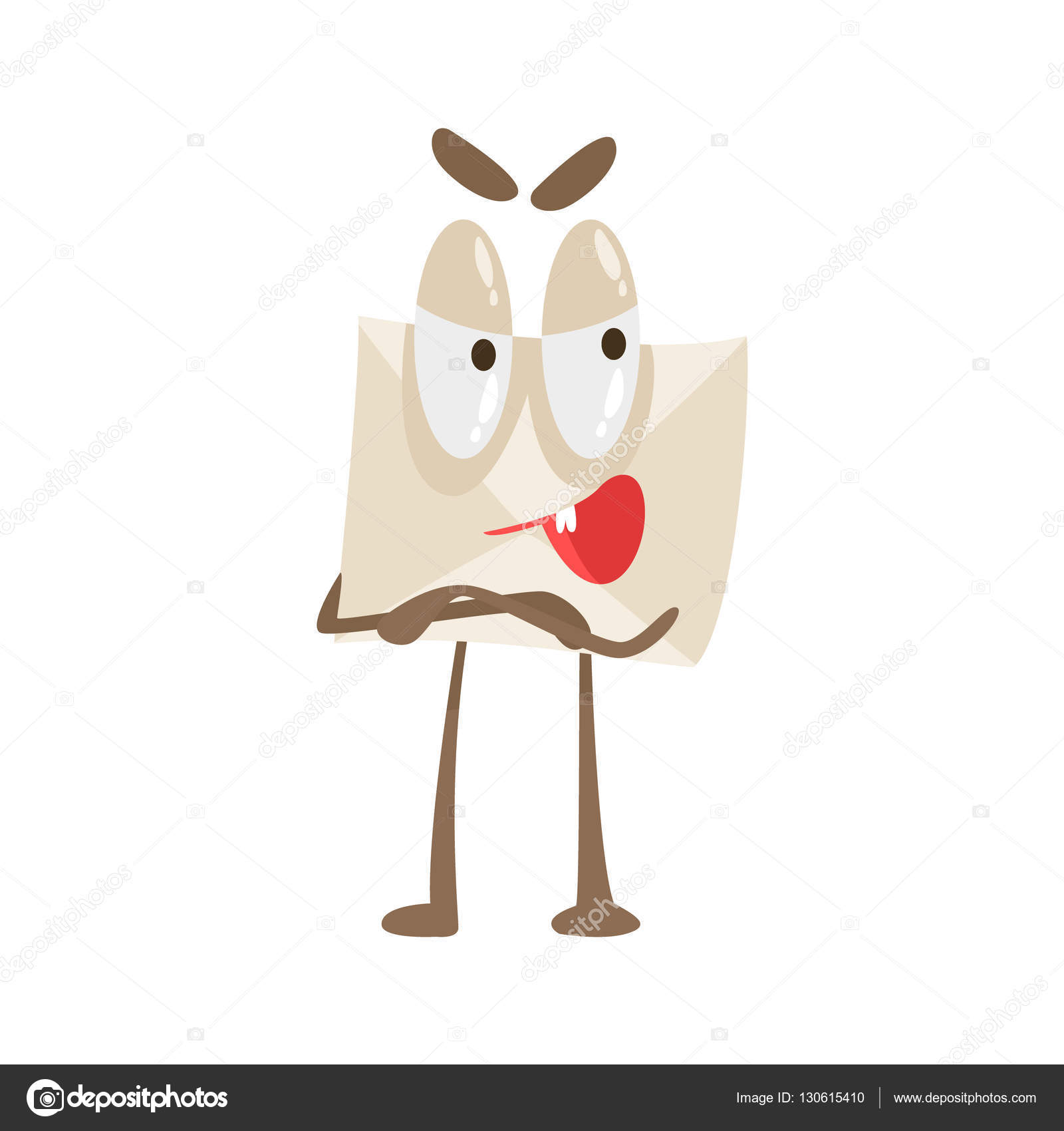 Told You So Humanized Letter Paper Envelop Cartoon Character Emoji ...