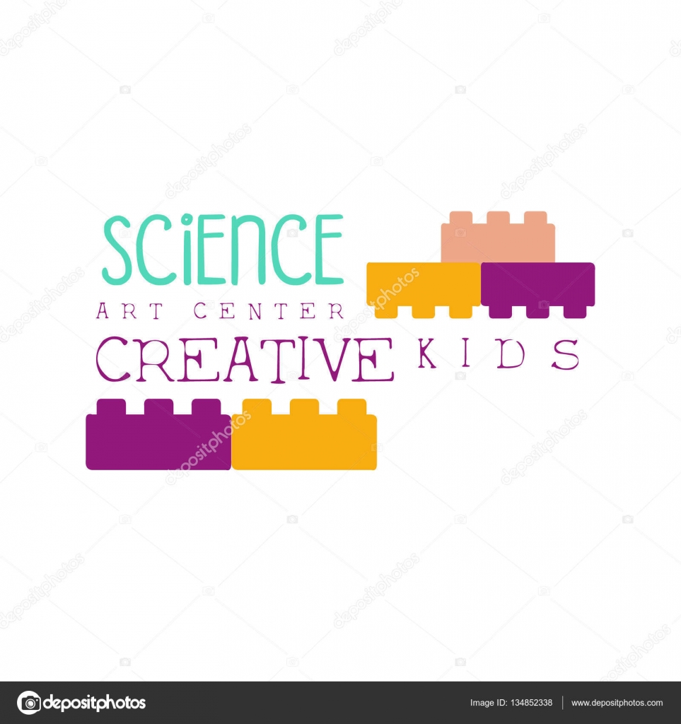 Kids Creative Class Template Promotional Logo With Constructor Building ...