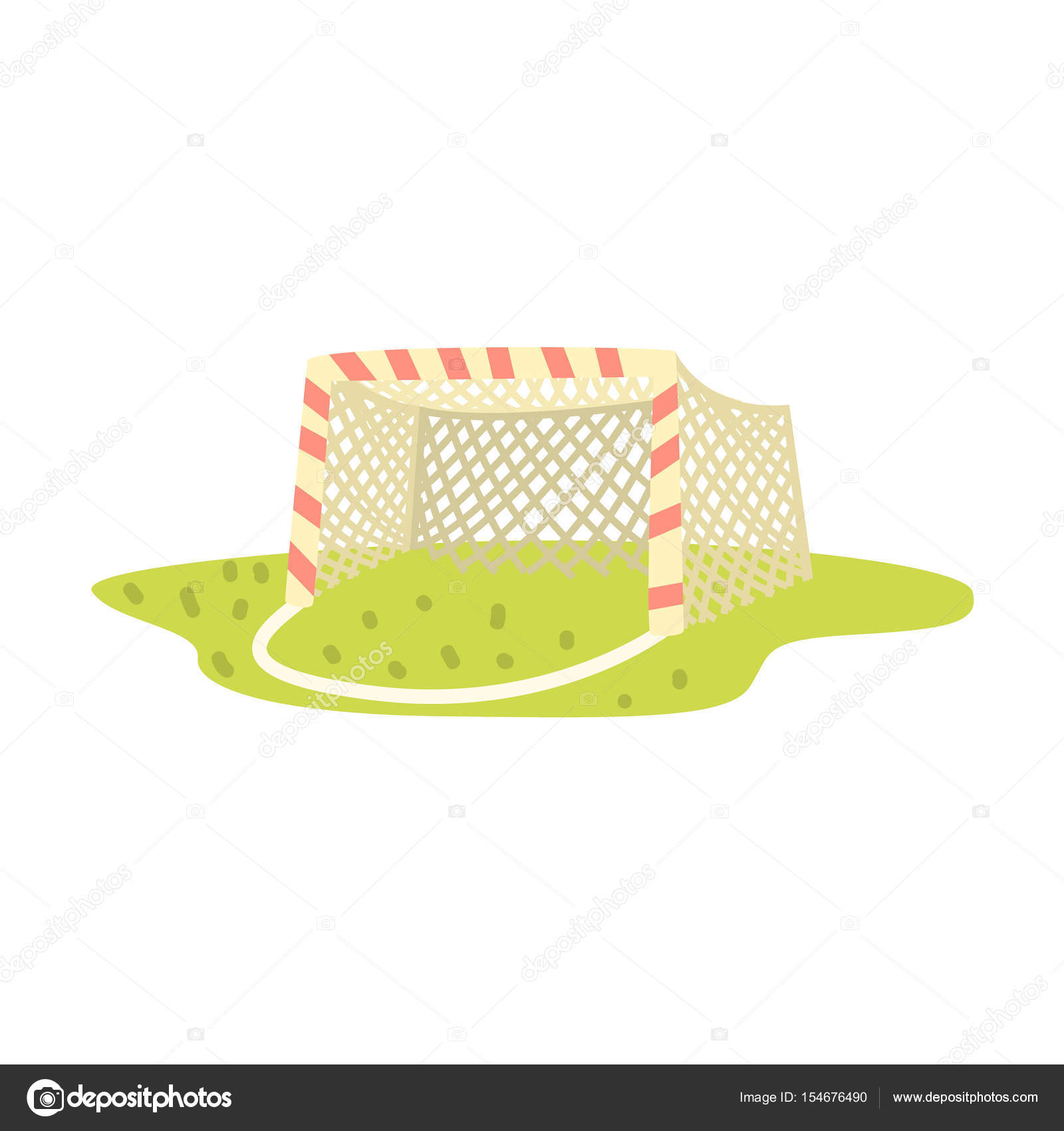 Image vectorielle Objectif de football dessin animé vecteur ...