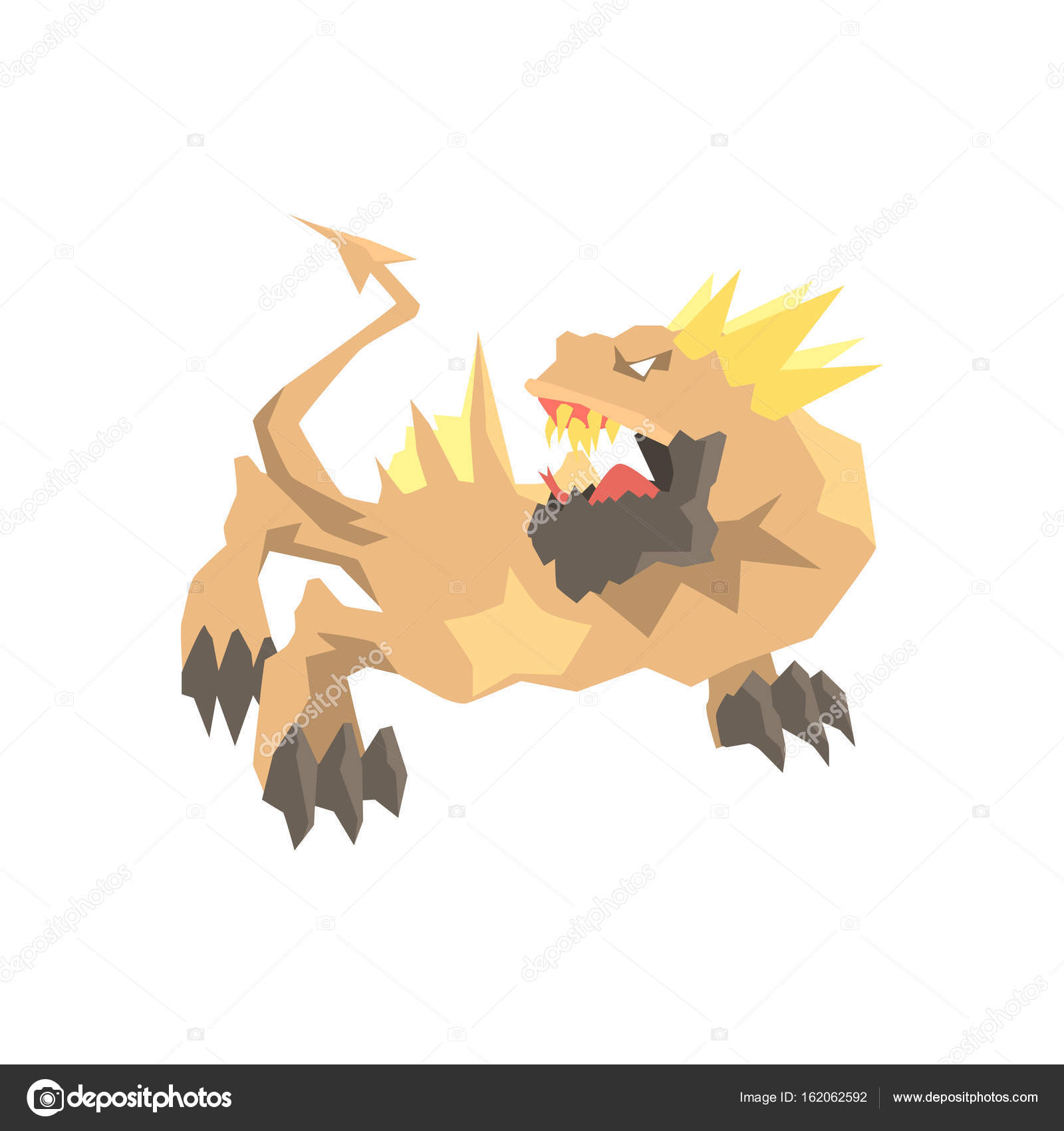 Dragon monster, mythical and fantastic animal Stock Vector by ...