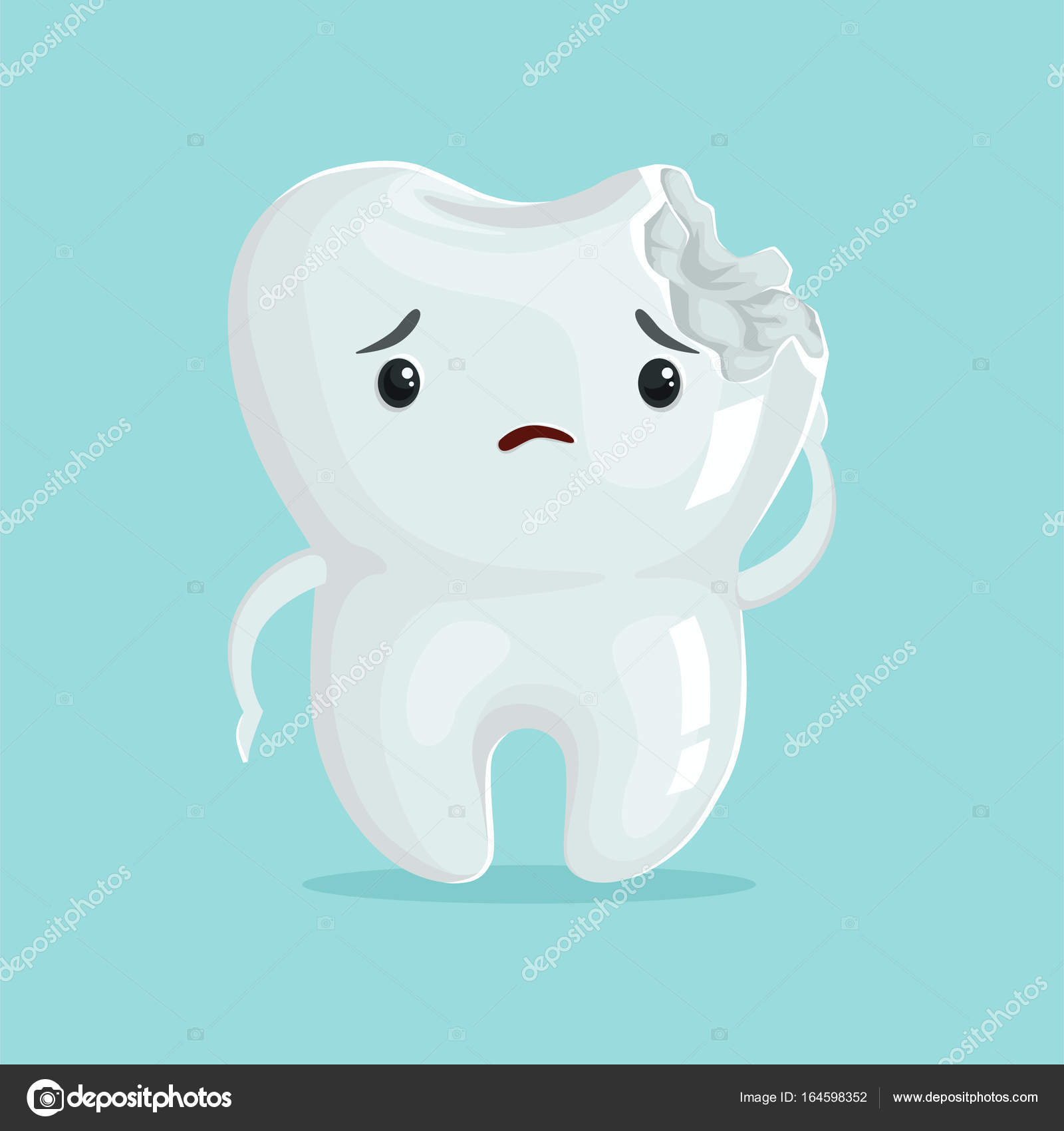 Sad cartoon tooth character Stock Vector by ©TopVectors 164598352