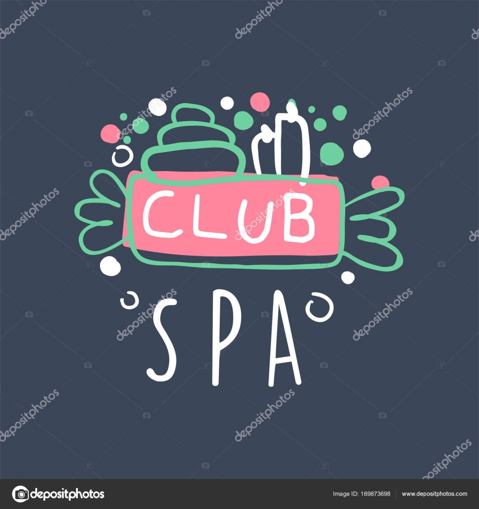 Image vectorielle Spa club logo design, emblème pour le bien-être ...
