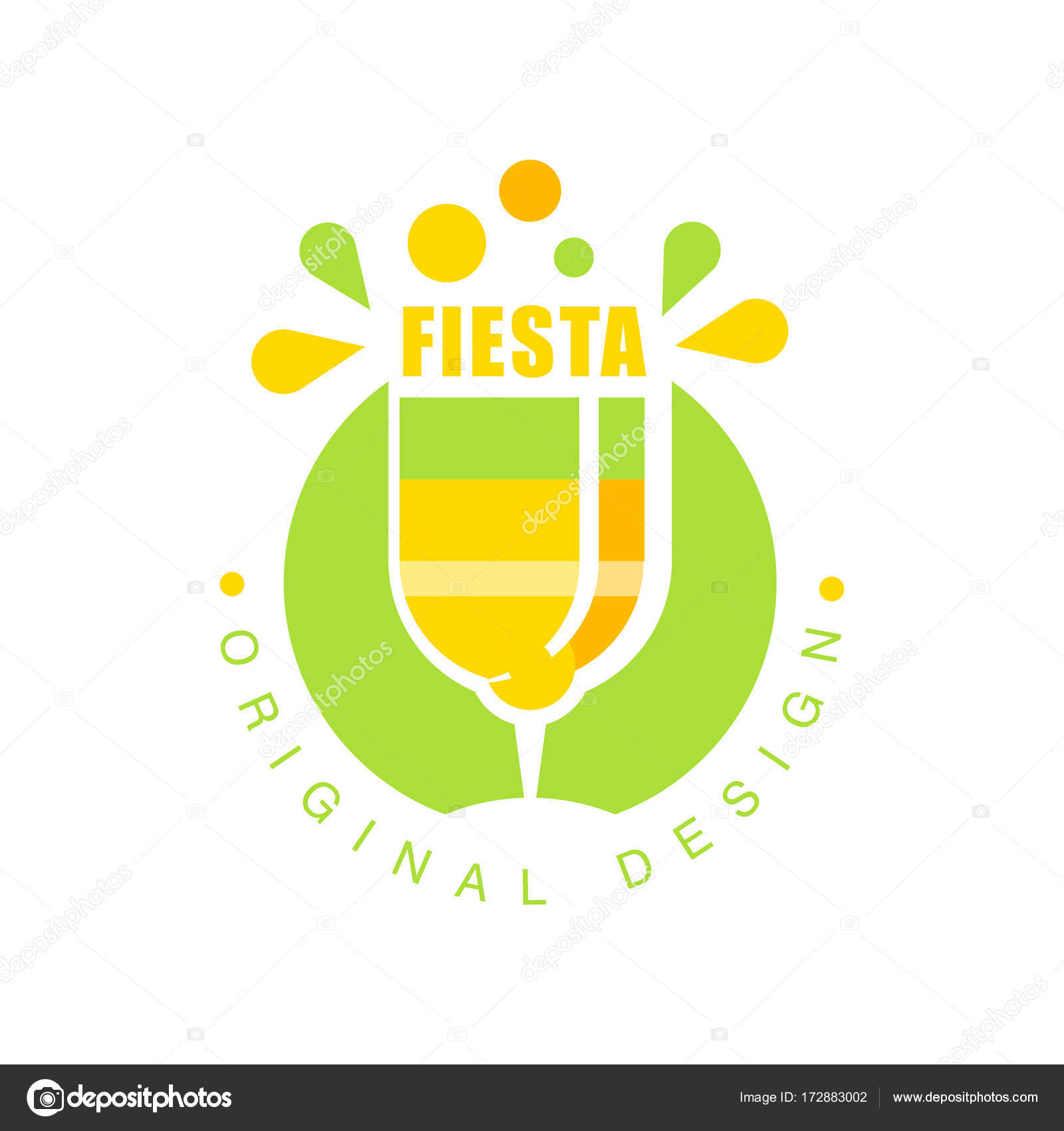 Fiesta logo original design, label for a holiday or festival vector ...