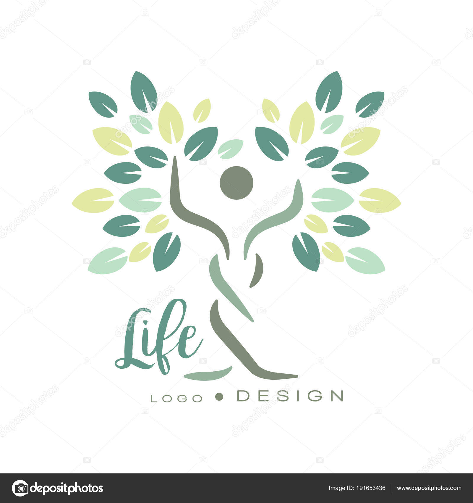 Original logo template for wellness center, yoga studio or spa salon ...