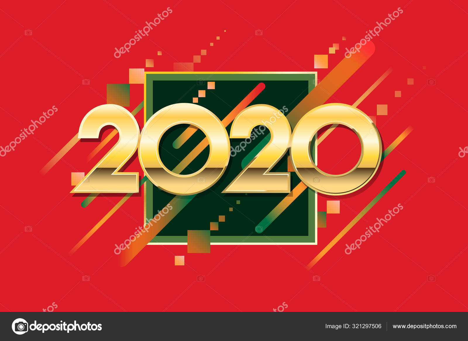 2020 New Year Creative Design Your Greetings Card Flyers Invitation ...