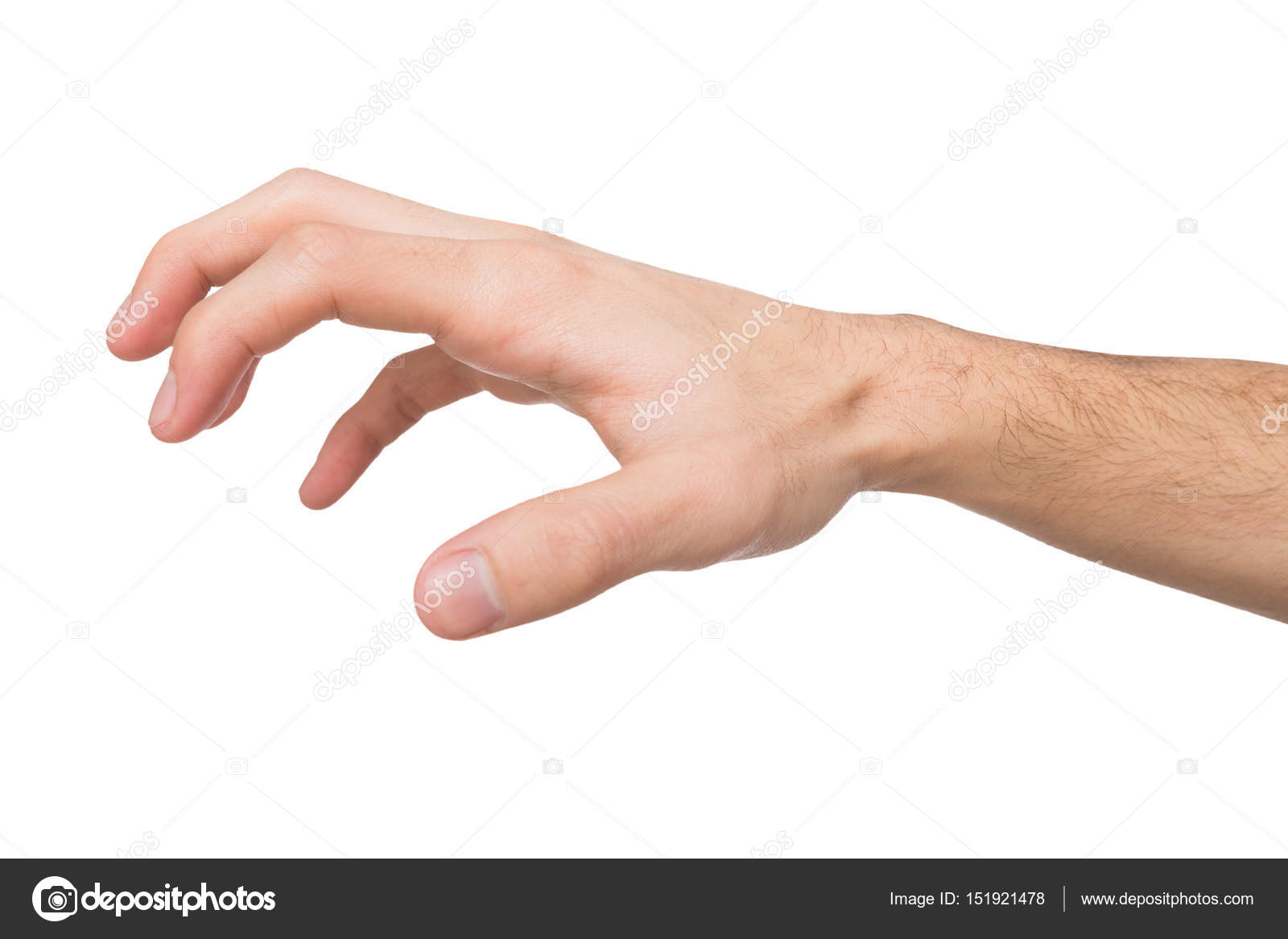 Male hand picking up something, cutout Stock Photo by ©Milkos 151921478