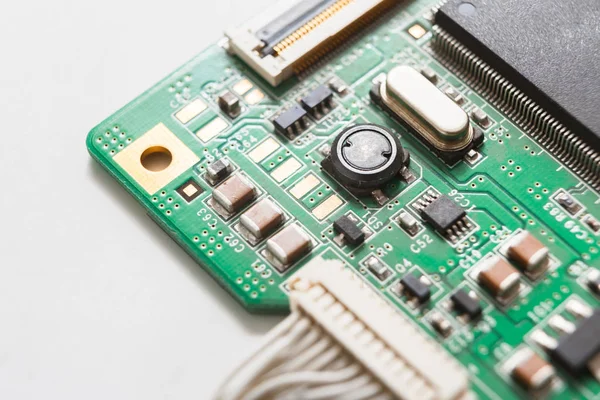 Computer motherboard components close up Stock Photo by ©Milkos 159745644