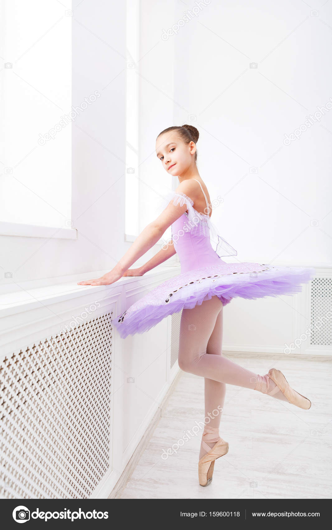 Ballet student exercising in ballet costume — Stock Photo © Milkos ...