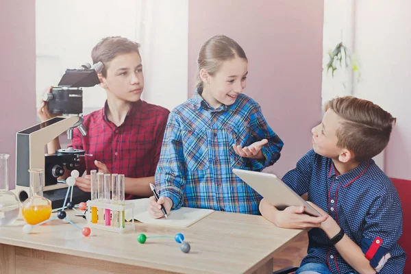 Stem education. Chemistry lesson in laboratory - Stock Image - Everypixel
