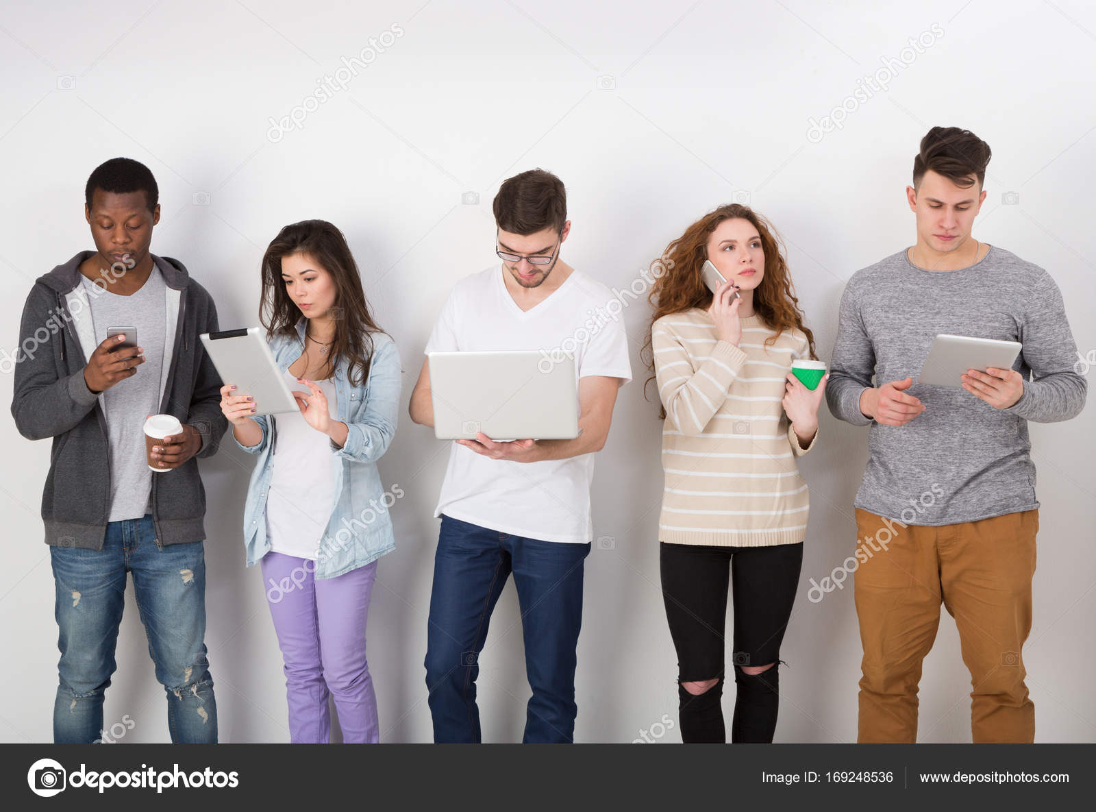 Students Standing In Line