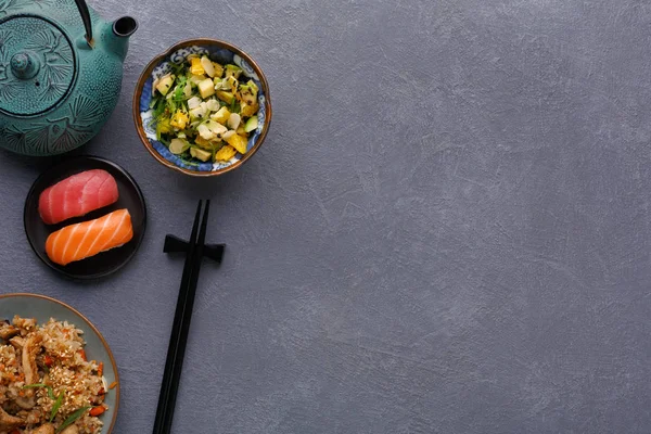 Japanese style food, restaurant serving Stock Photo by ©Milkos 190287048