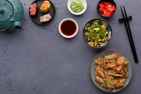 Japanese style food, restaurant serving Stock Photo by ©Milkos 190561286