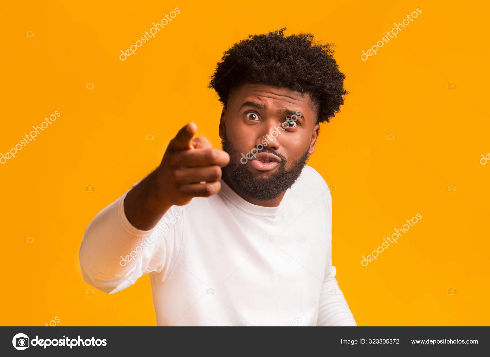 Angry Black Man Yelling