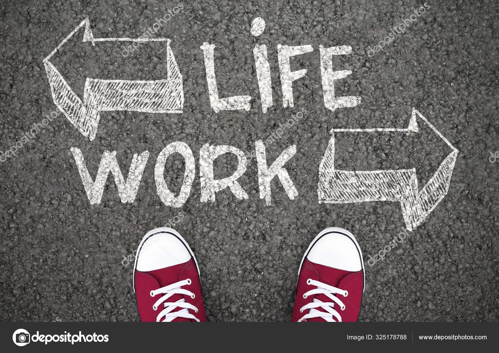 One is choosing between life and work — Stock Photo © Milkos #325178788