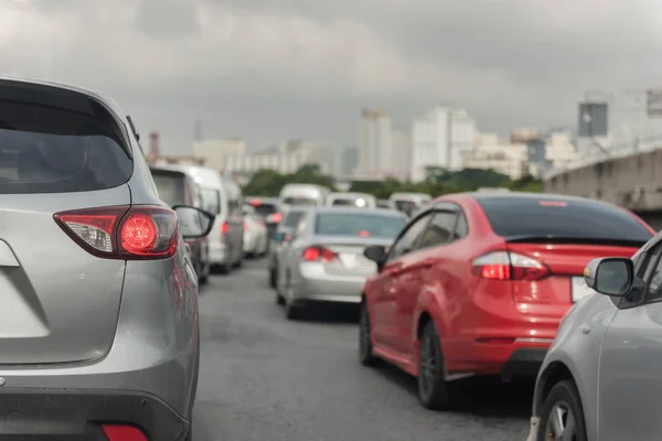 Traffic Jam Row Cars Express Way Stock Photo by ©khongkitwiriyachan ...