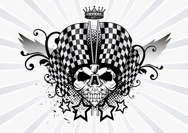 534 Car racing skull Vector Images, Car racing skull Illustrations ...