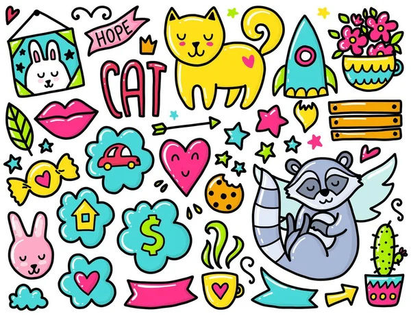 Elemen lucu Vektor Stok, Ilustrasi Elemen lucu Bebas Royalti ...