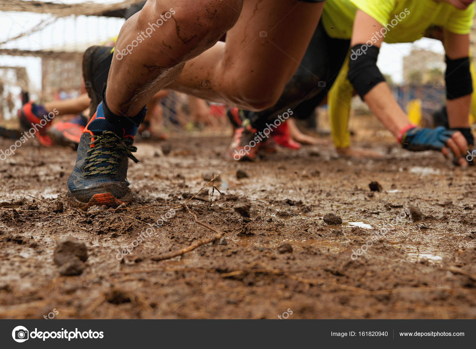 Mud race runners — Stock Photo © Pavel1964 #161820940