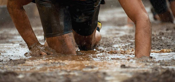 Mud race runners — Stock Photo © Pavel1964 #161820940