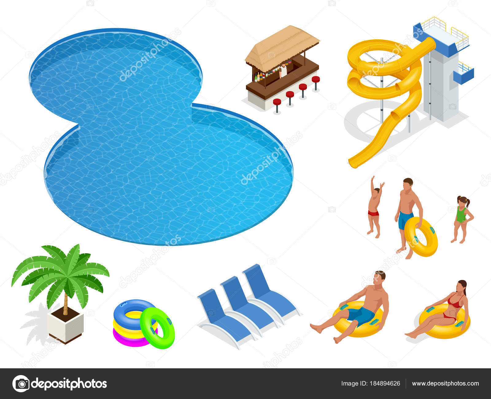 Round Pool Clip Art
