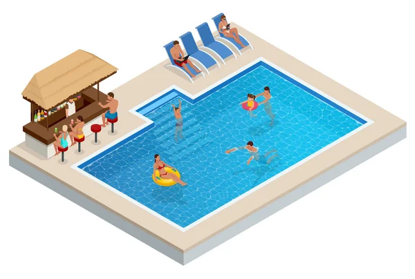 Pool bar Vector Art Stock Images | Depositphotos