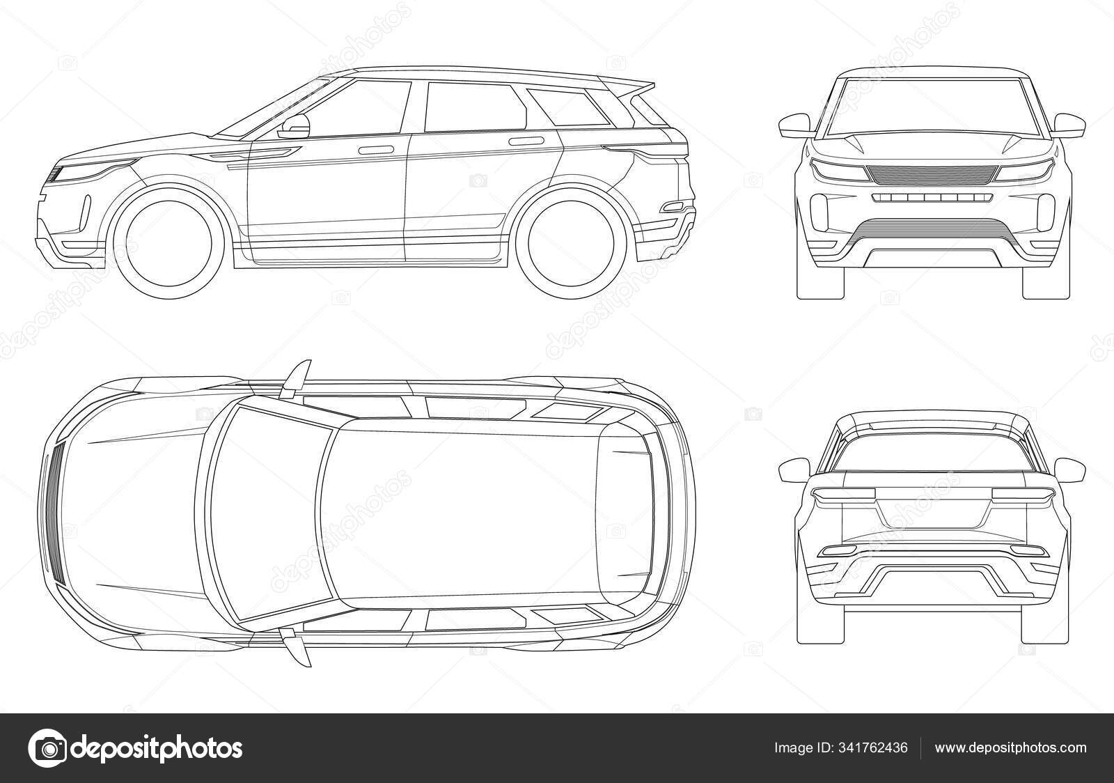 Car Outline Template