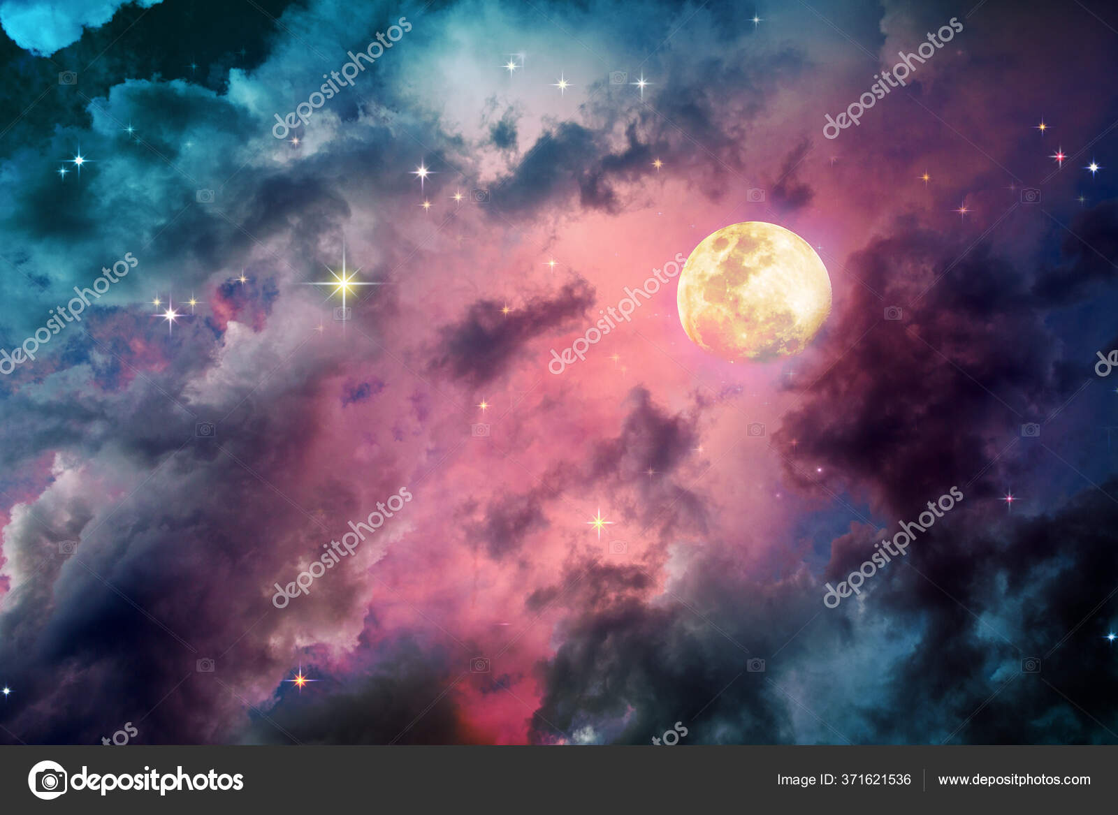 Galaxy Outer Space Moon Wallpaper
