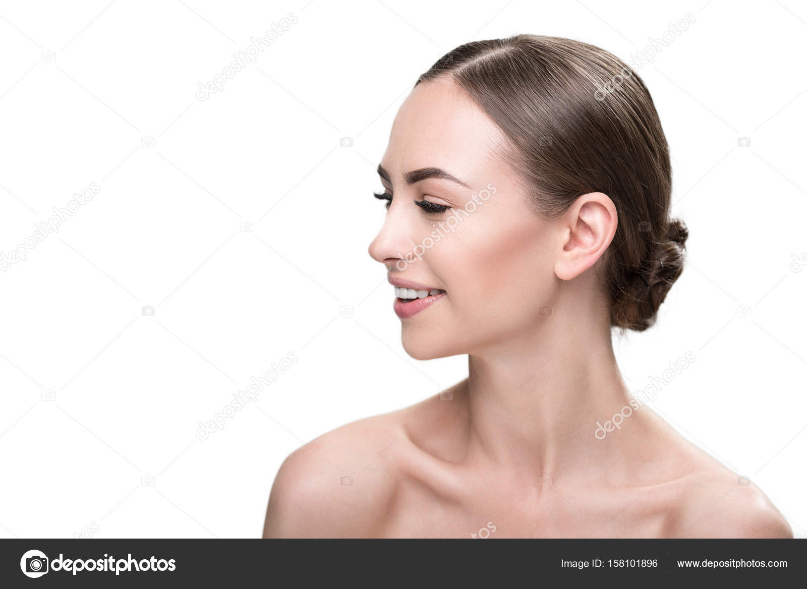 Girl Face Profile Happy