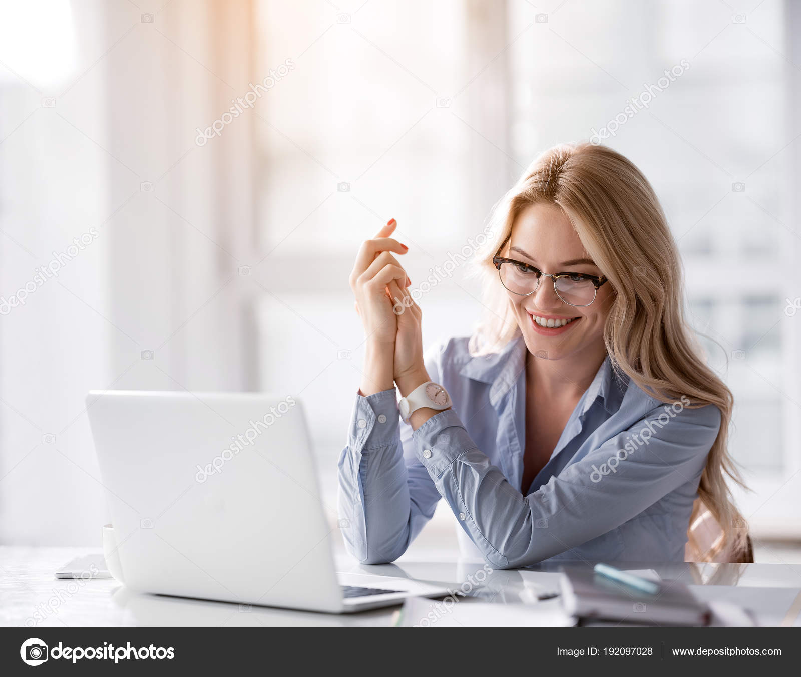 Woman At Computer