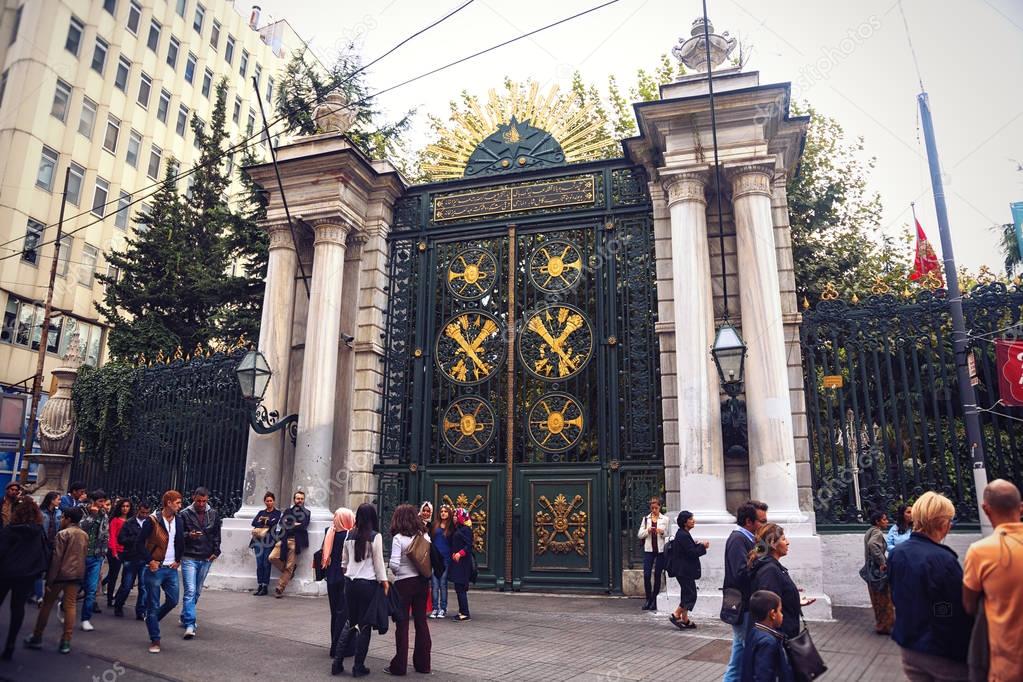 Gate of Galatasaray High School, Istanbul – Stock Editorial Photo ...