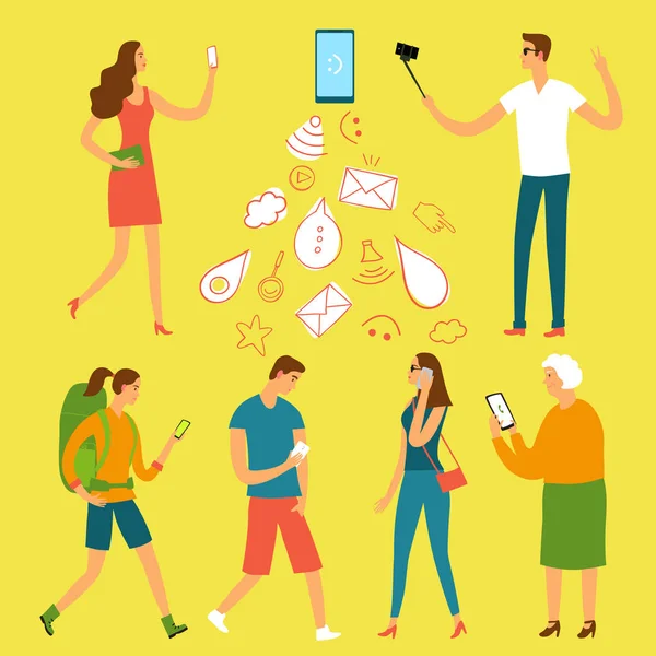 People using technology Vector Art Stock Images | Depositphotos