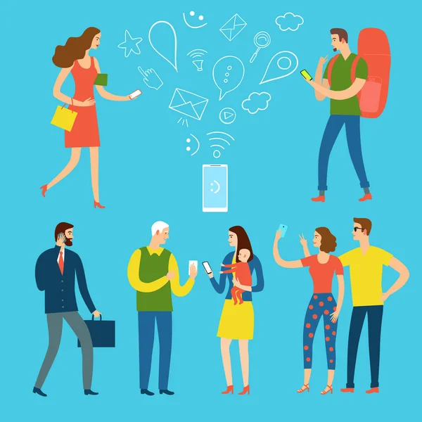 People using technology Vector Art Stock Images | Depositphotos