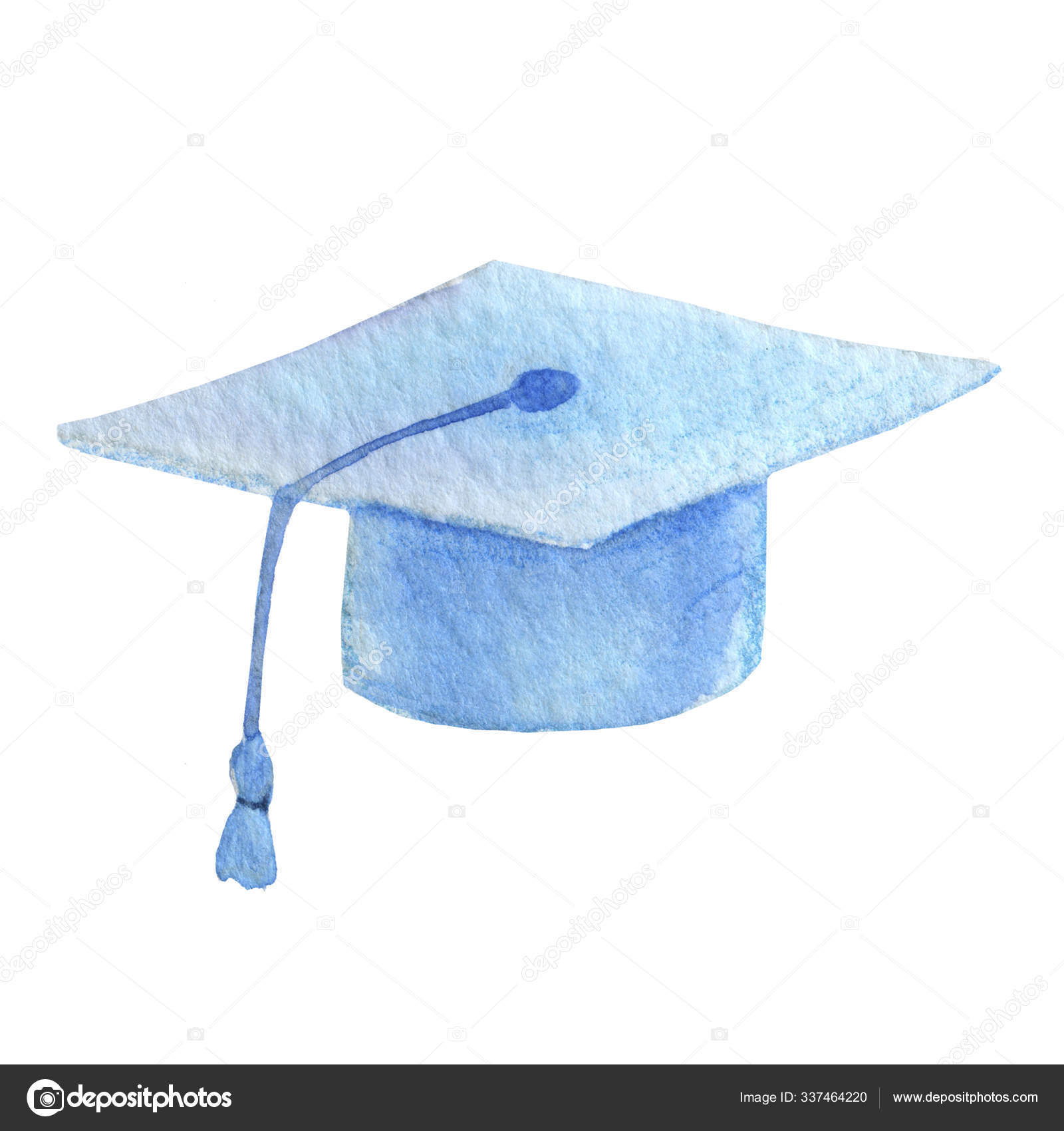 Light Blue Graduation Cap
