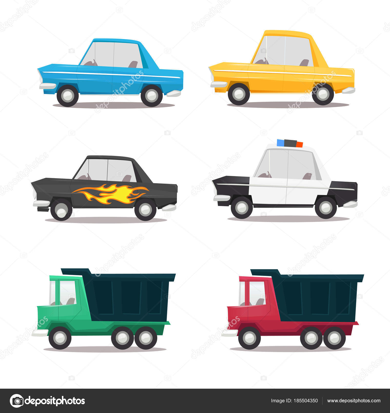 Cartoon car icon set Stock Vector Image by ©delices_89 #185504350