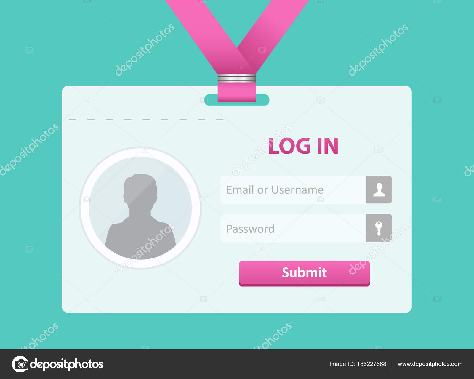 Login interfaz de usuario Vector de stock por ©delices_89 186227668