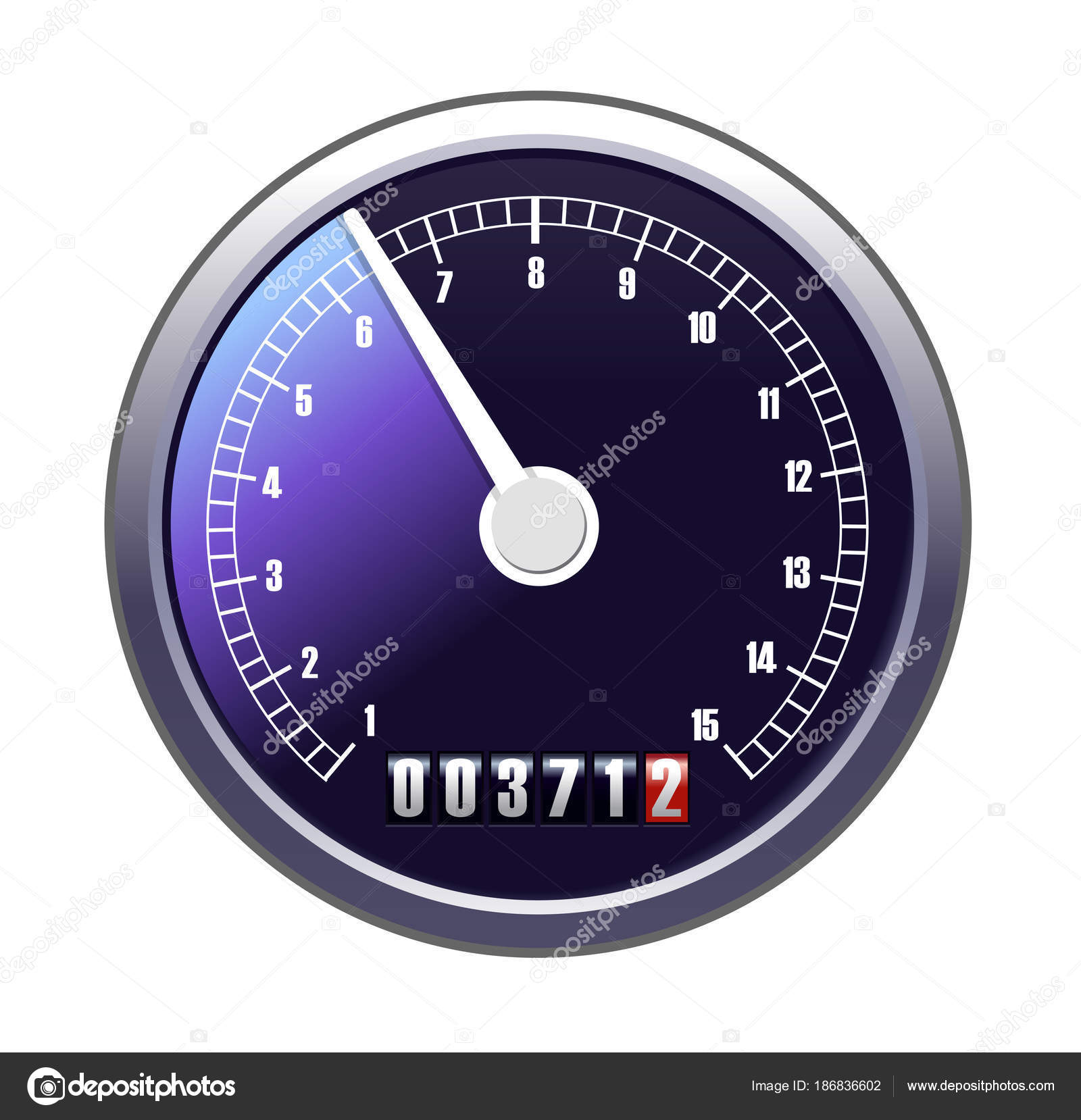 Realistic vector car speedometer interface Stock Vector Image by ... Realistic vector car speedometer interface Stock Vector Image by ...