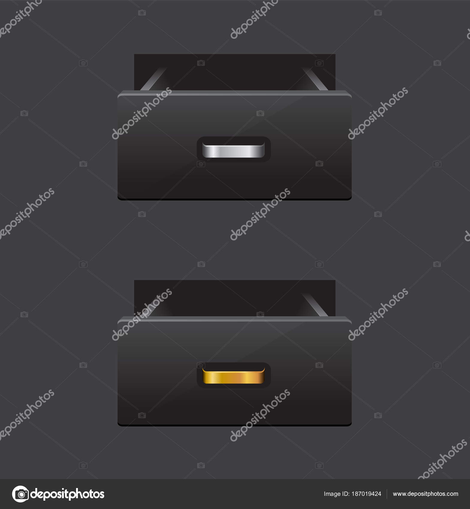 Vector open empty drawer Stock Vector Image by ©delices_89 #187019424