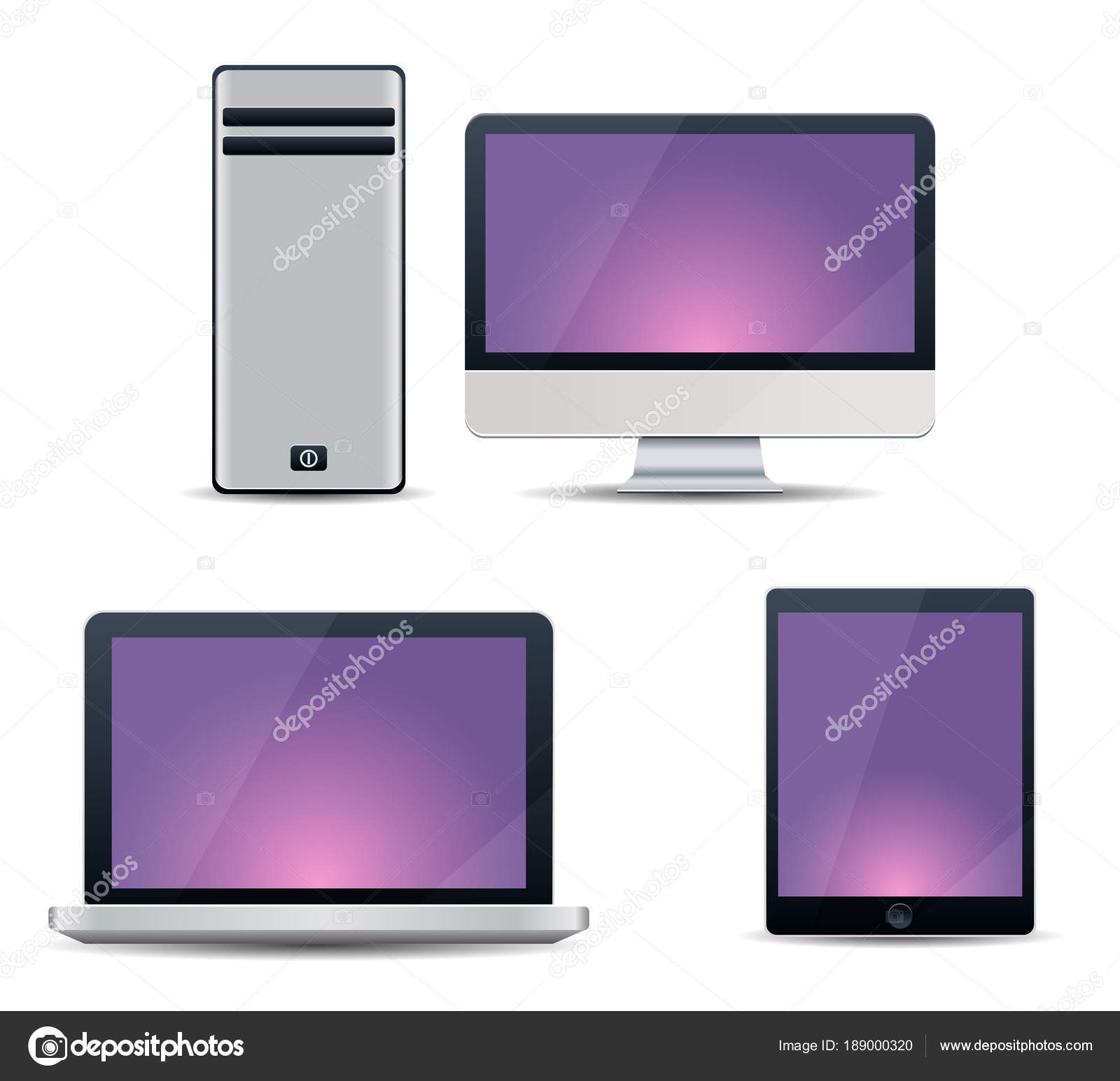 Electronic Devices with purple Screens - desktop computer, laptop ...