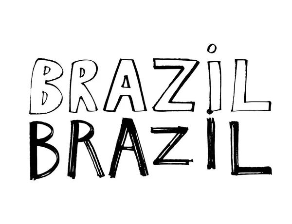 Letras brasil imágenes de stock de arte vectorial | Depositphotos