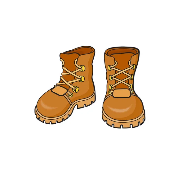 Work Boots Cartoon