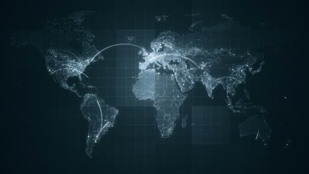 Connection Red World Map Loop — Stock Video © ShilovaOksana #146706295