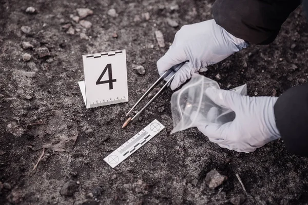 Crime scene investigation - collecting evidence — Stock Photo ... Crime scene investigation - collecting evidence — Stock Photo ...